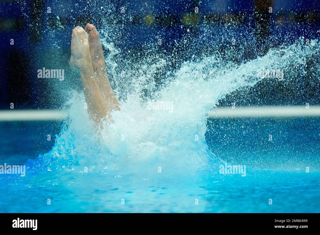 Timo Barthel of team Germany competes during the mixed team diving ...