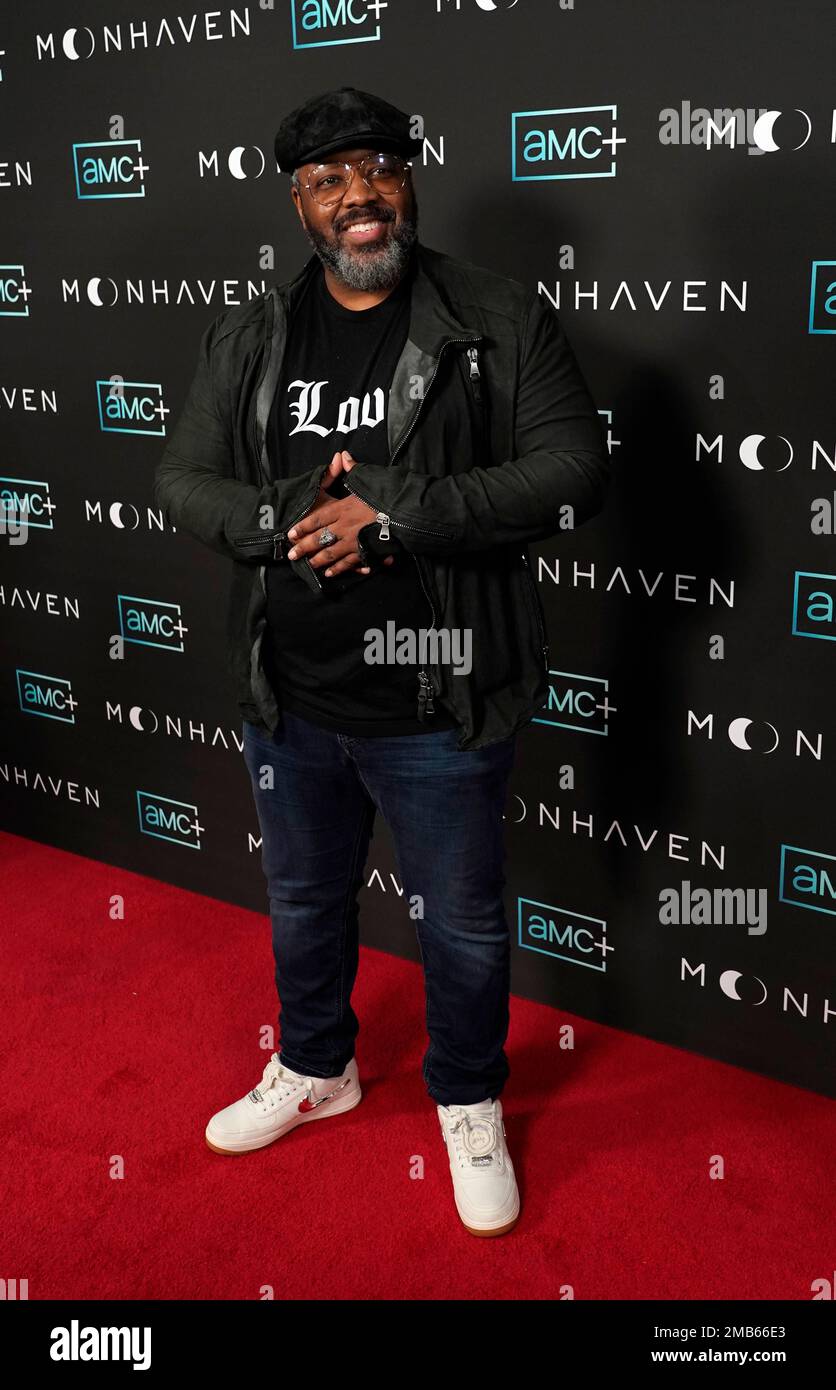 Kadeem Hardison poses at the premiere of the AMC+ series "Moonhaven" at ...