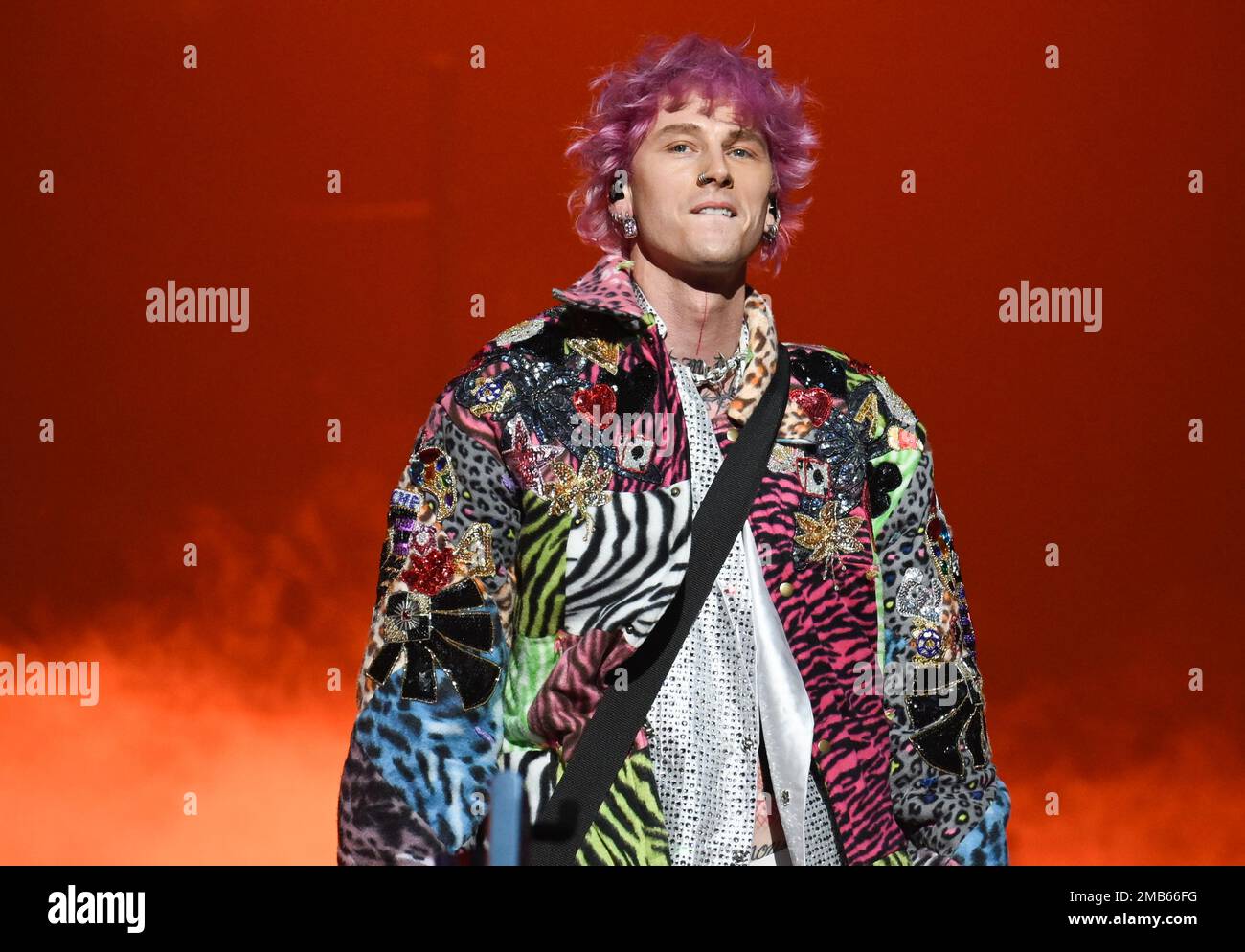 Machine Gun Kelly performs at Madison Square Garden during his ...