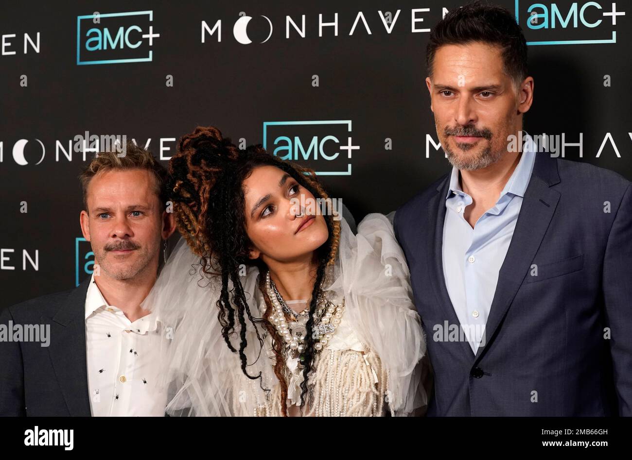 From left, Dominic Monaghan, Emma McDonald and Joe Manganiello, cast ...