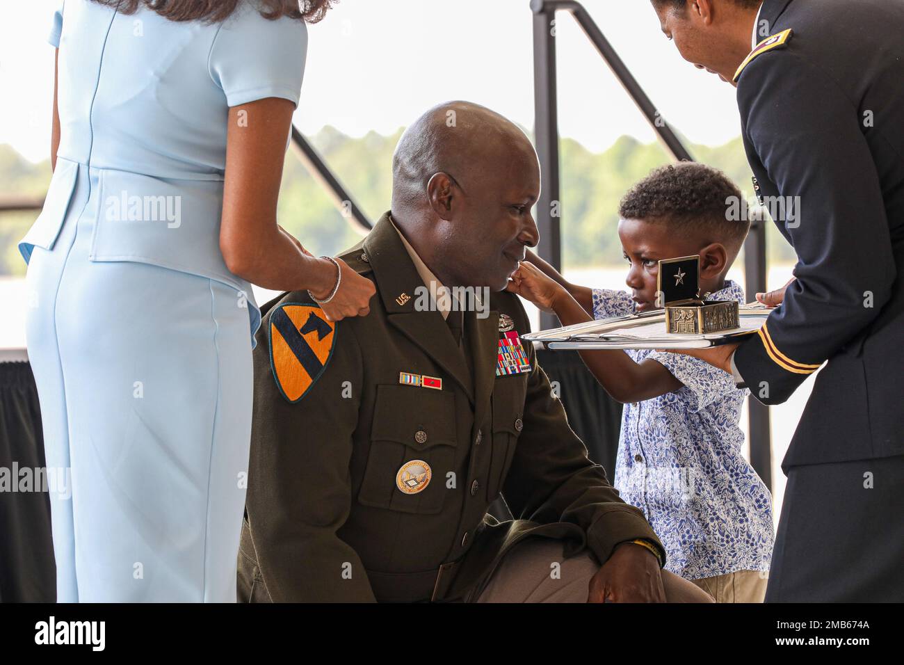 CAMP JOSEPH T. ROBINSON, NORTH LITTLE ROCK, Ark. -- Lukas Shepherd pins ...
