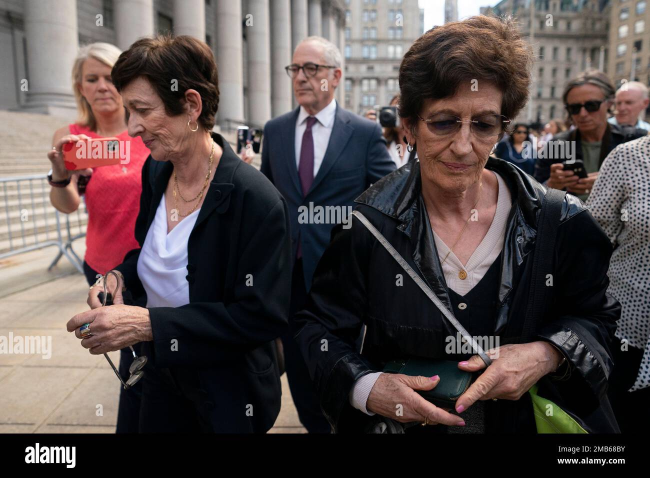 Christine Maxwell, left, Kevin Maxwell, rear center, and Isabel Maxwell ...
