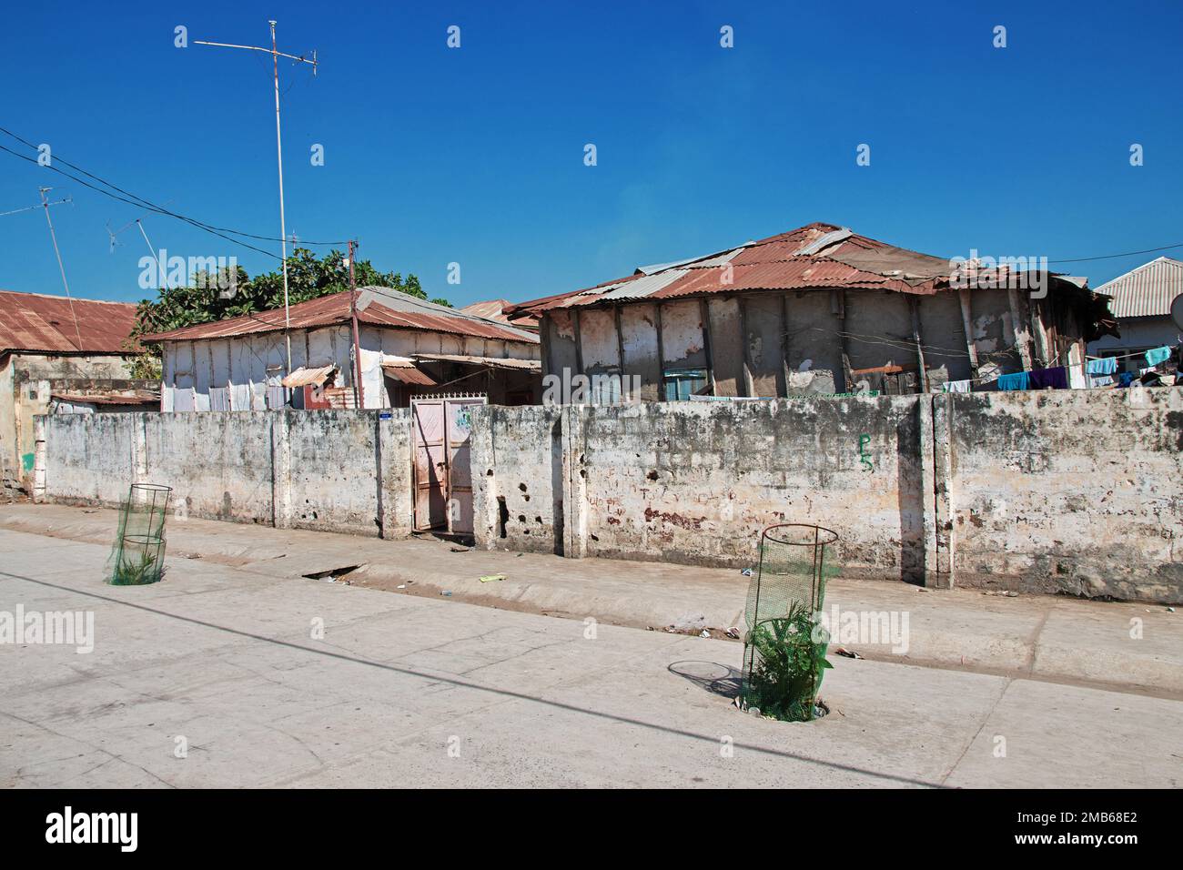 Vintage street in Banjul, Gambia, West Africa Stock Photo - Alamy