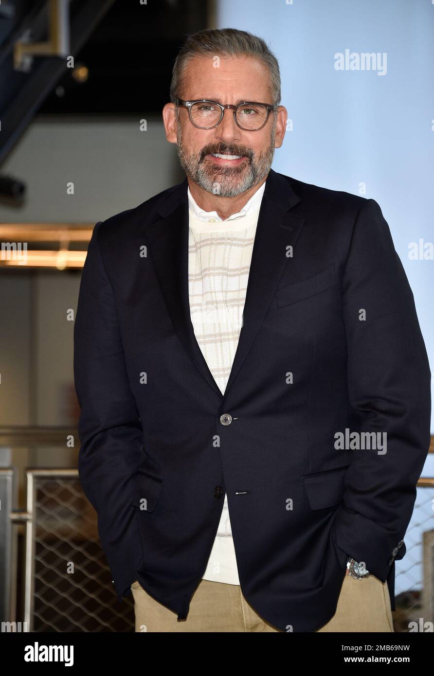 Actor Steve Carell visits the Empire State Building to celebrate the ...