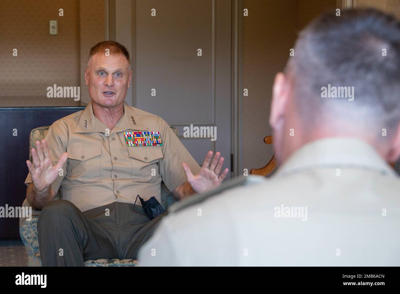 U.S. Marine Corps Lt. Gen. Steven R. Rudder, commander, U.S. Marine ...