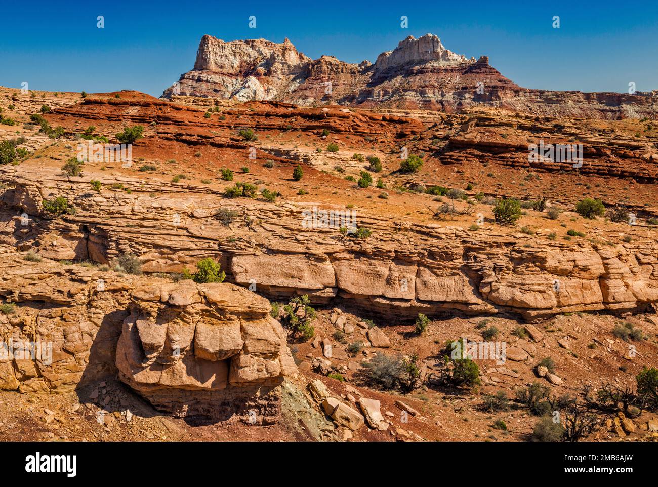 Temple Mountain, Sinbad Country, view from Temple Mountain Road, San ...