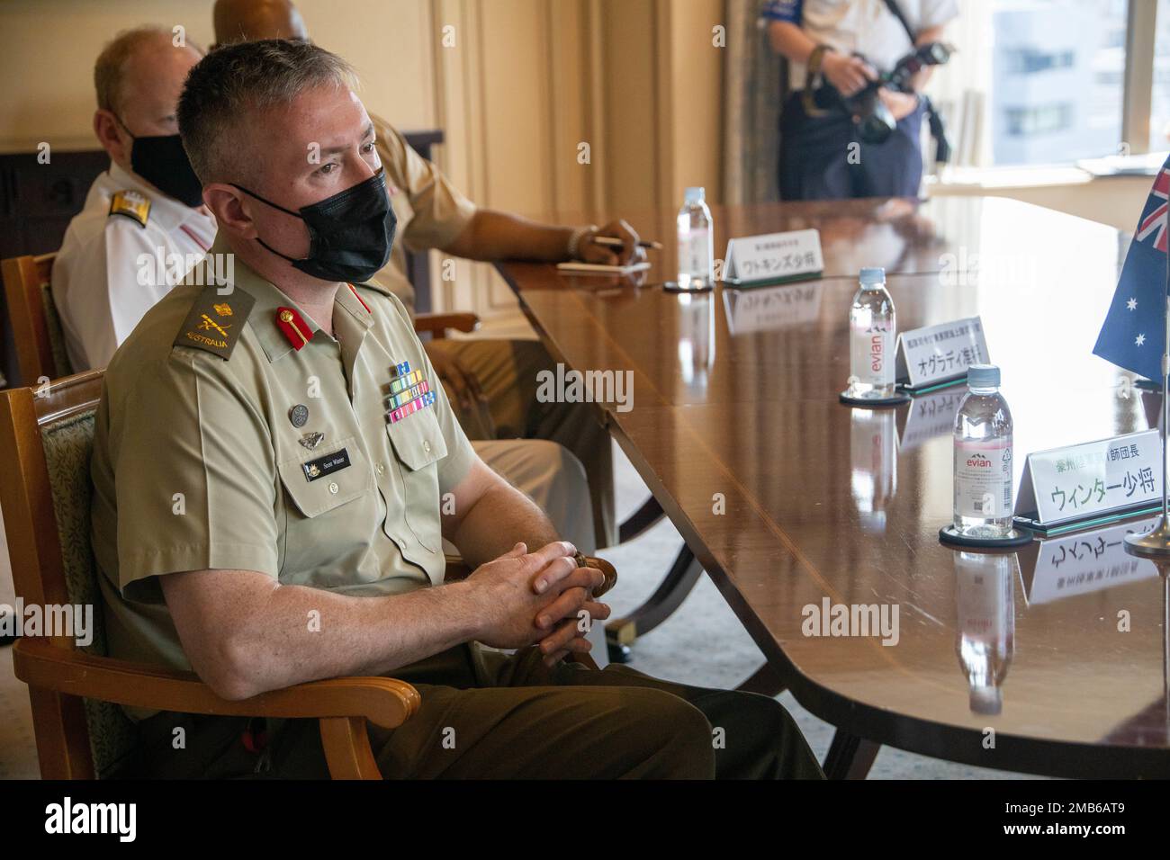 Australian Army Maj. Gen. Scott Winter, commander, 1st Division ...