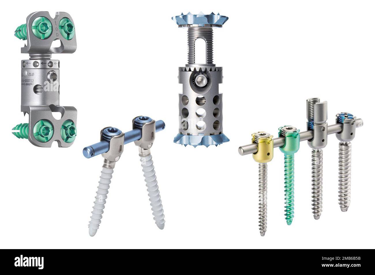 In this image released on Tuesday, June, 28, 2022, are spinal implants ...
