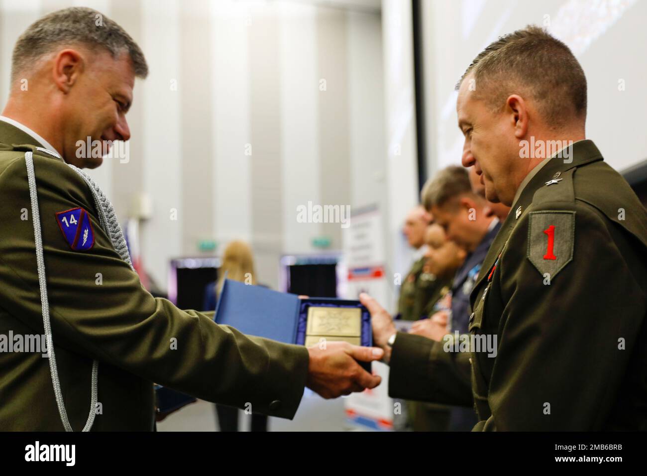 Polish army Lt. Col. Bogdan Kobylański, commander of the 14th Military ...