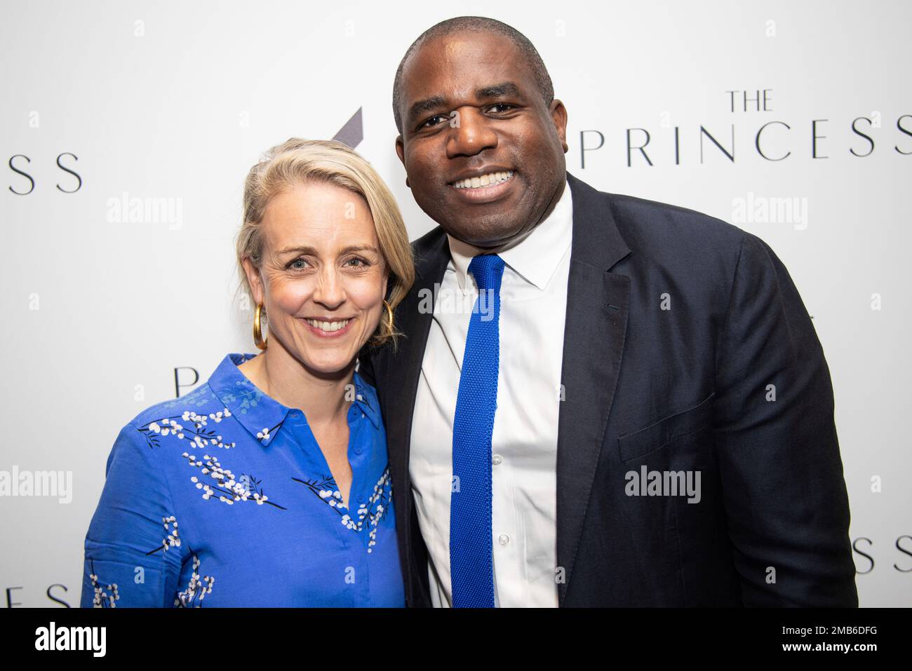 Nicola Green, left, and David Lammy attend the screening of the film ...
