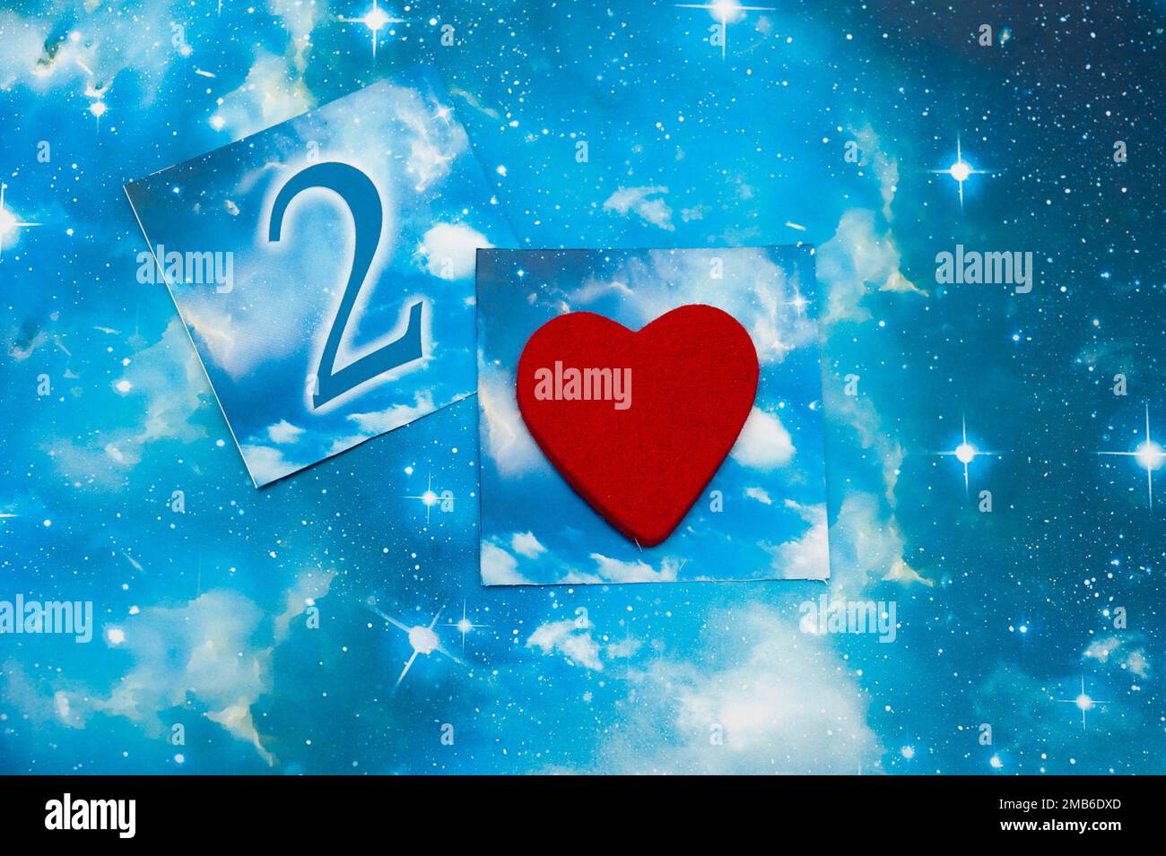love and numerology, number two Stock Photo - Alamy