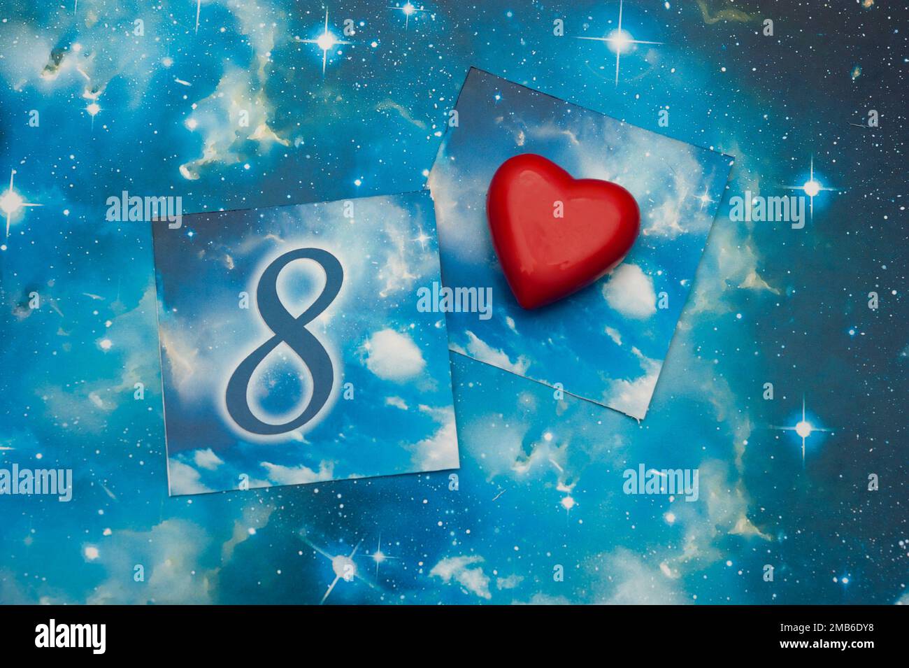 love and numerology, number eight Stock Photo - Alamy