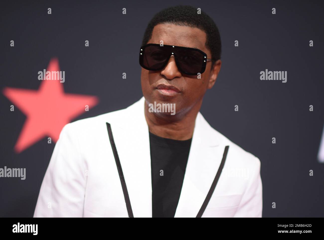 Babyface arrives at the BET Awards on Sunday, June 26, 2022, at the ...