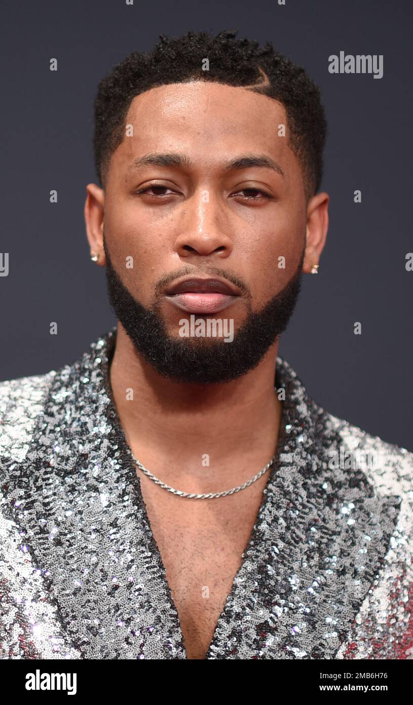 Jacob Latimore arrives at the BET Awards on Sunday, June 26, 2022, at ...