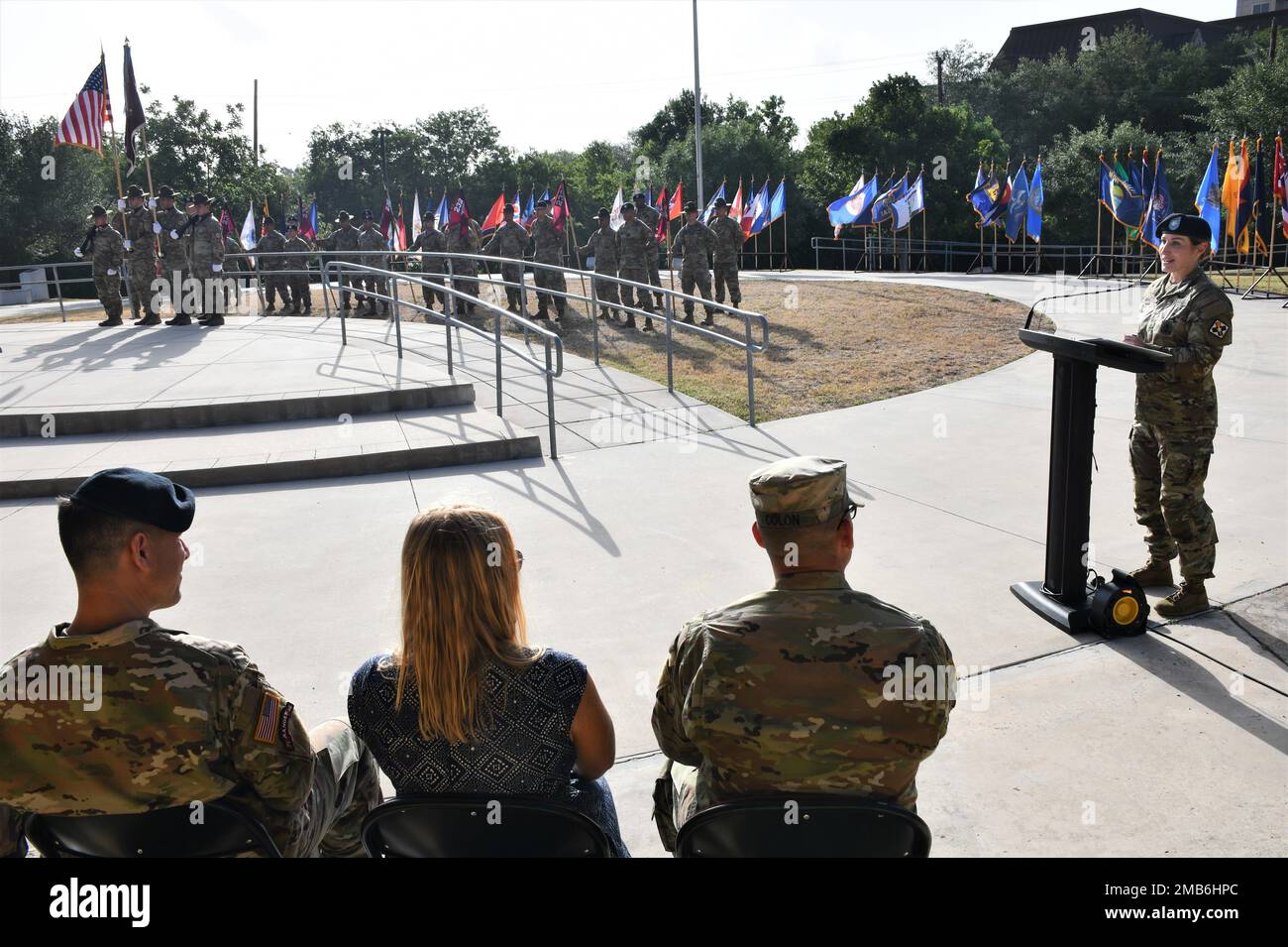 As the incoming Commander of the 232d Medical Battalion, Lt. Col. Genna ...