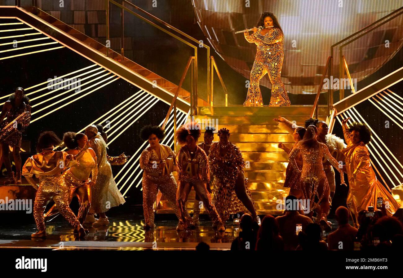 Lizzo performs "About Damn Time" at the BET Awards on Sunday, June 26 ...