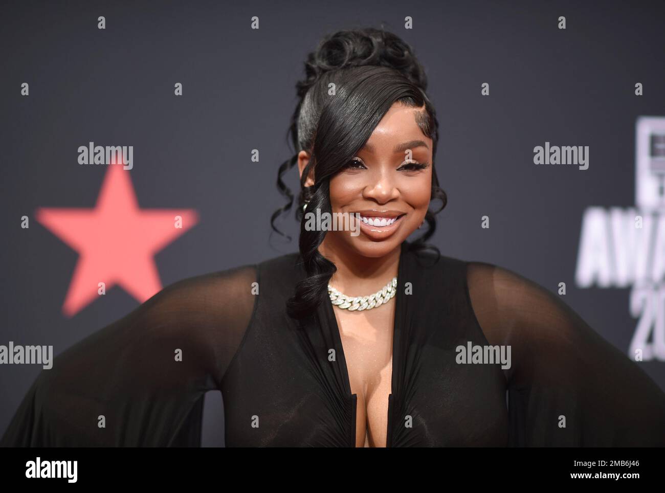 Light Skin Keisha arrives at the BET Awards on Sunday, June 26, 2022 ...