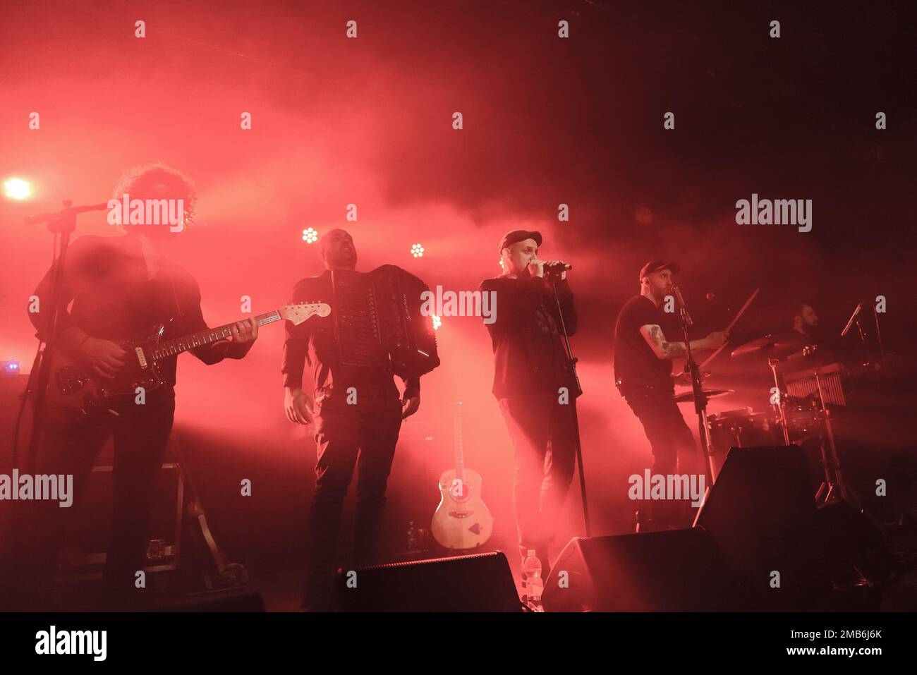 Il Muro del Canto band performs during the live concert of ‘Controvento ...