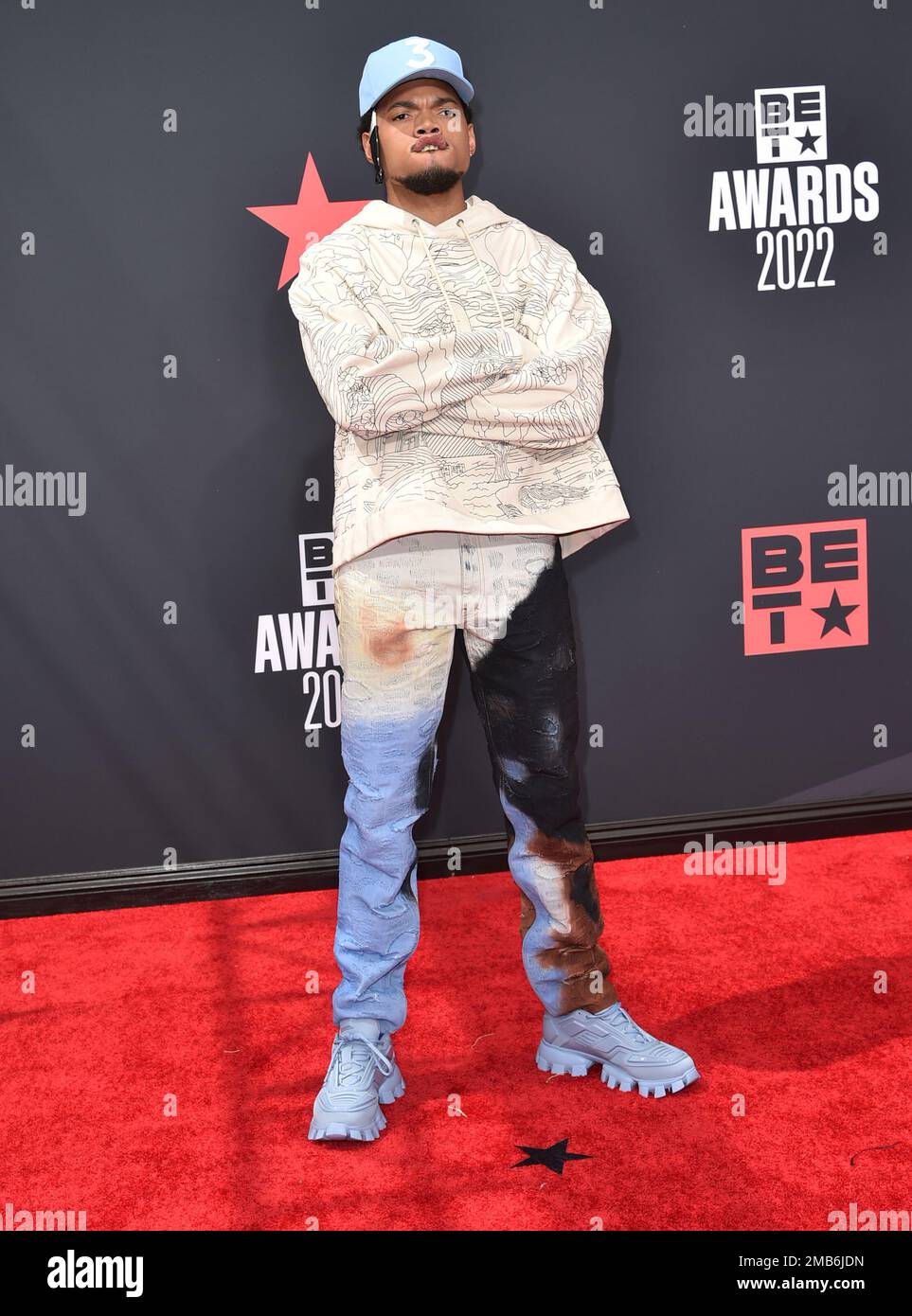 Chance the Rapper arrives at the BET Awards on Sunday, June 26, 2022 ...