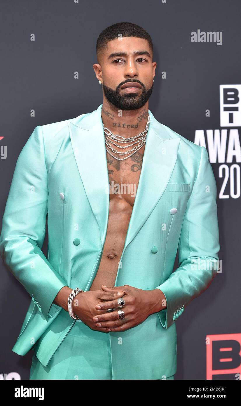 Skyh Alvester Black arrives at the BET Awards on Sunday, June 26, 2022 ...