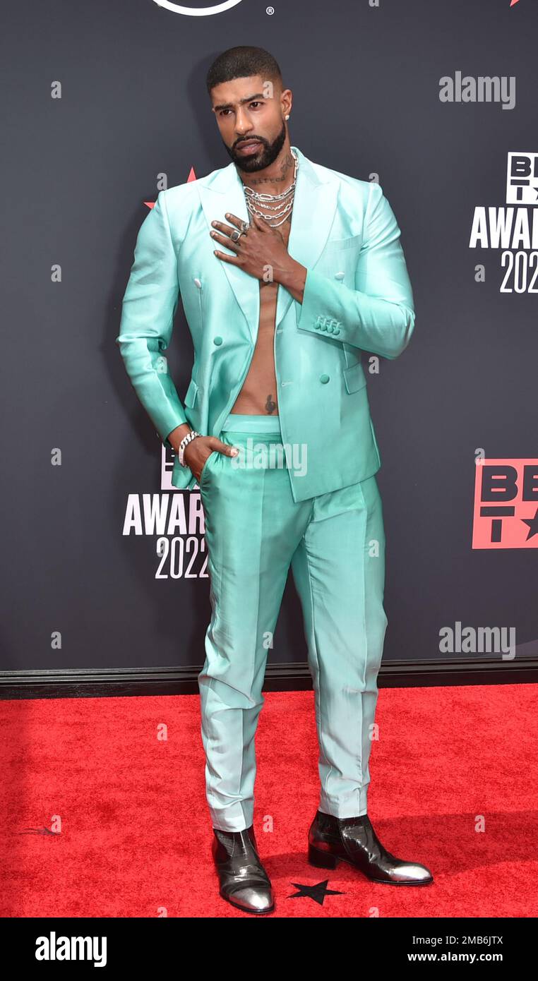 Skyh Alvester Black arrives at the BET Awards on Sunday, June 26, 2022 ...