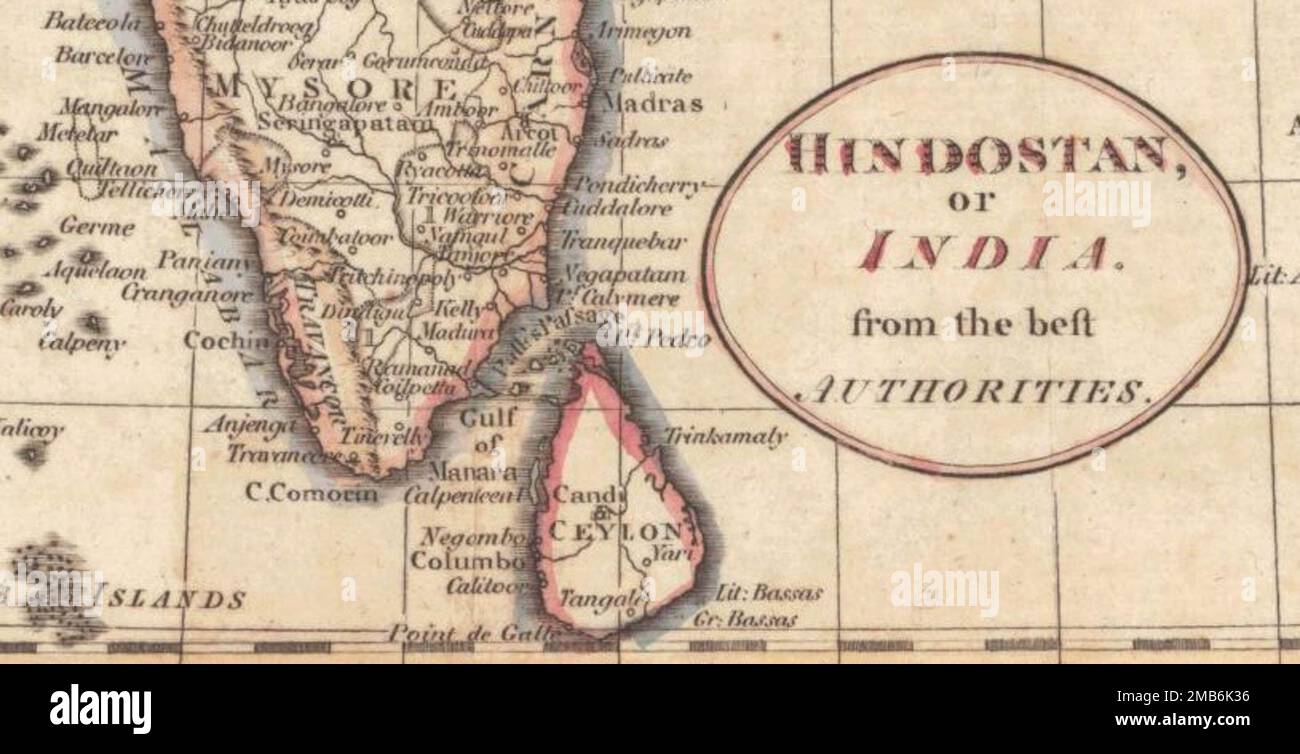 This is a detail from a period map showing the major coastal colonial ...