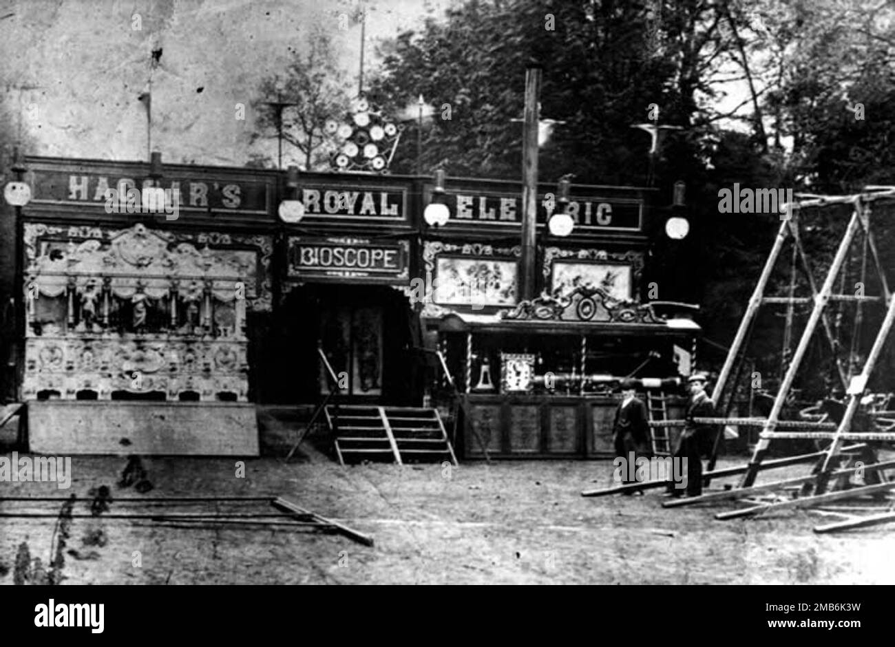 William Haggar's travelling Bioscope from 1902 Stock Photo - Alamy