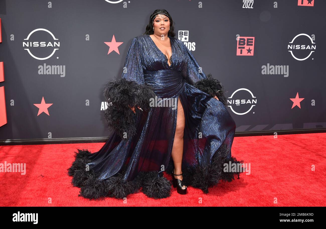 Lizzo arrives at the BET Awards on Sunday, June 26, 2022, at the ...
