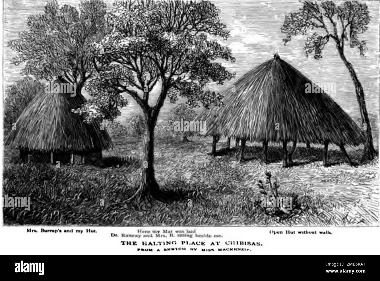 The halting place at Chibisas of Anne Mackenzie Stock Photo - Alamy