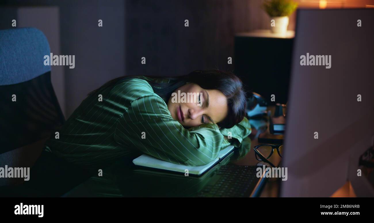 Bored Employee Person Portrait In Video Conference Call Stock Photo - Alamy