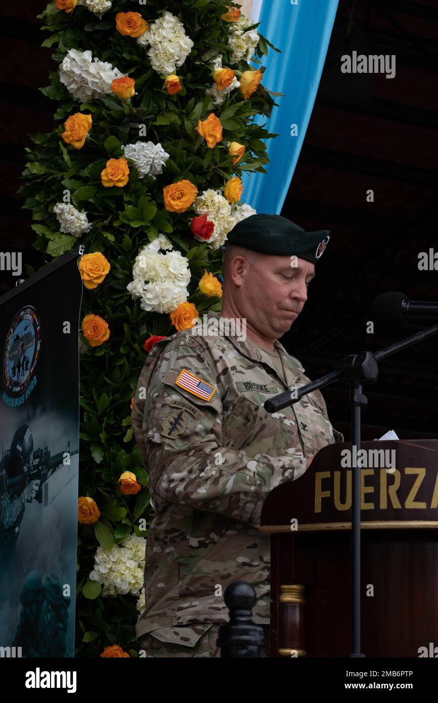 TEGUCIGALPA, Honduras - Special Operations Command South (SOCSOUTH) Col ...