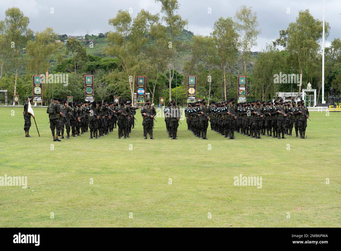 TEGUCIGALPA, Honduras - Honduras Army prepares for the opening ceremony ...