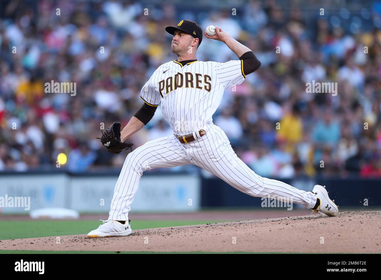 San Diego Padres starting pitcher MacKenzie Gore works against the ...