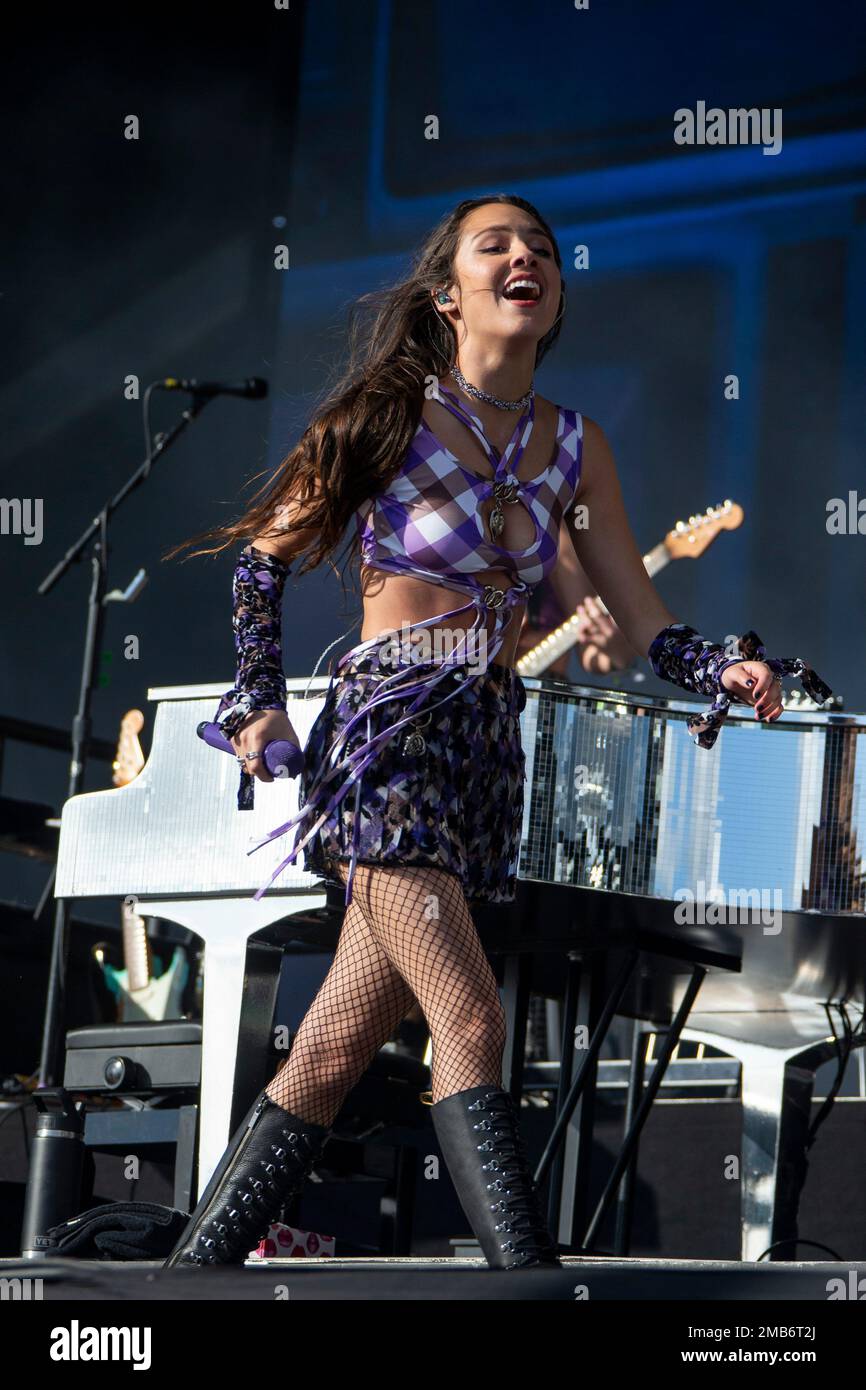 Olivia Rodrigo performs at the Glastonbury Festival in Worthy Farm ...