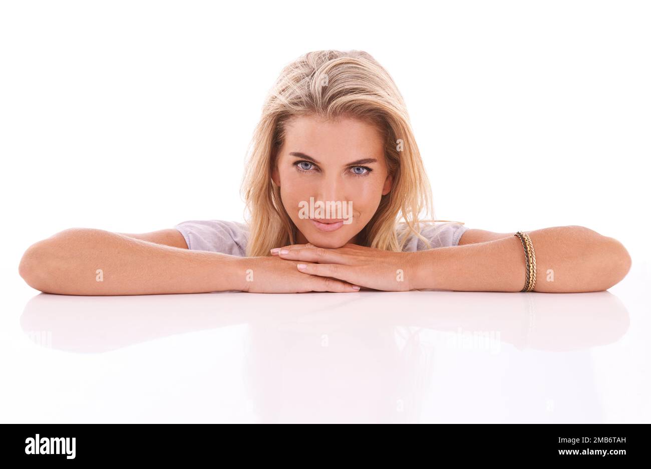 Smile, calm and portrait of a woman with confidence, happiness and ...