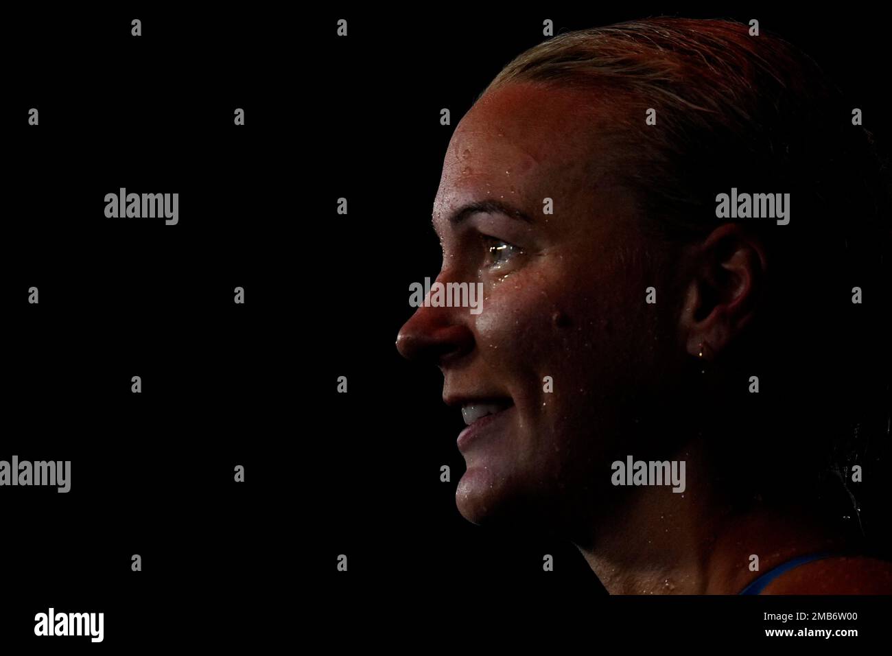 Sarah Sjostrom of Sweden smiles after winning the women's 50m freestyle ...