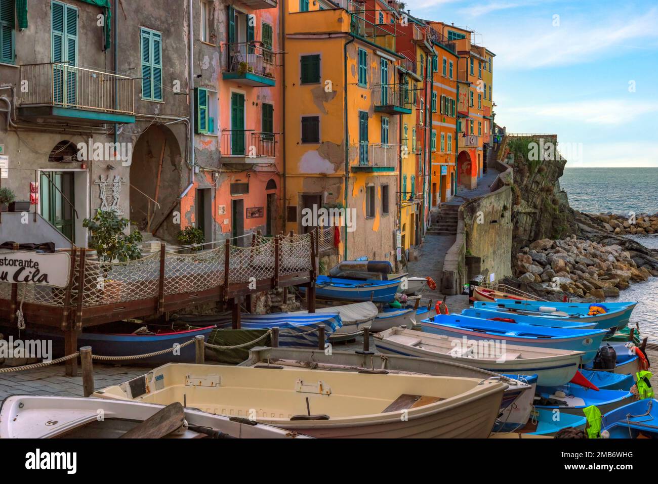 Riomaggiore, Cinque Terre, Liguria, Italy Stock Photo - Alamy