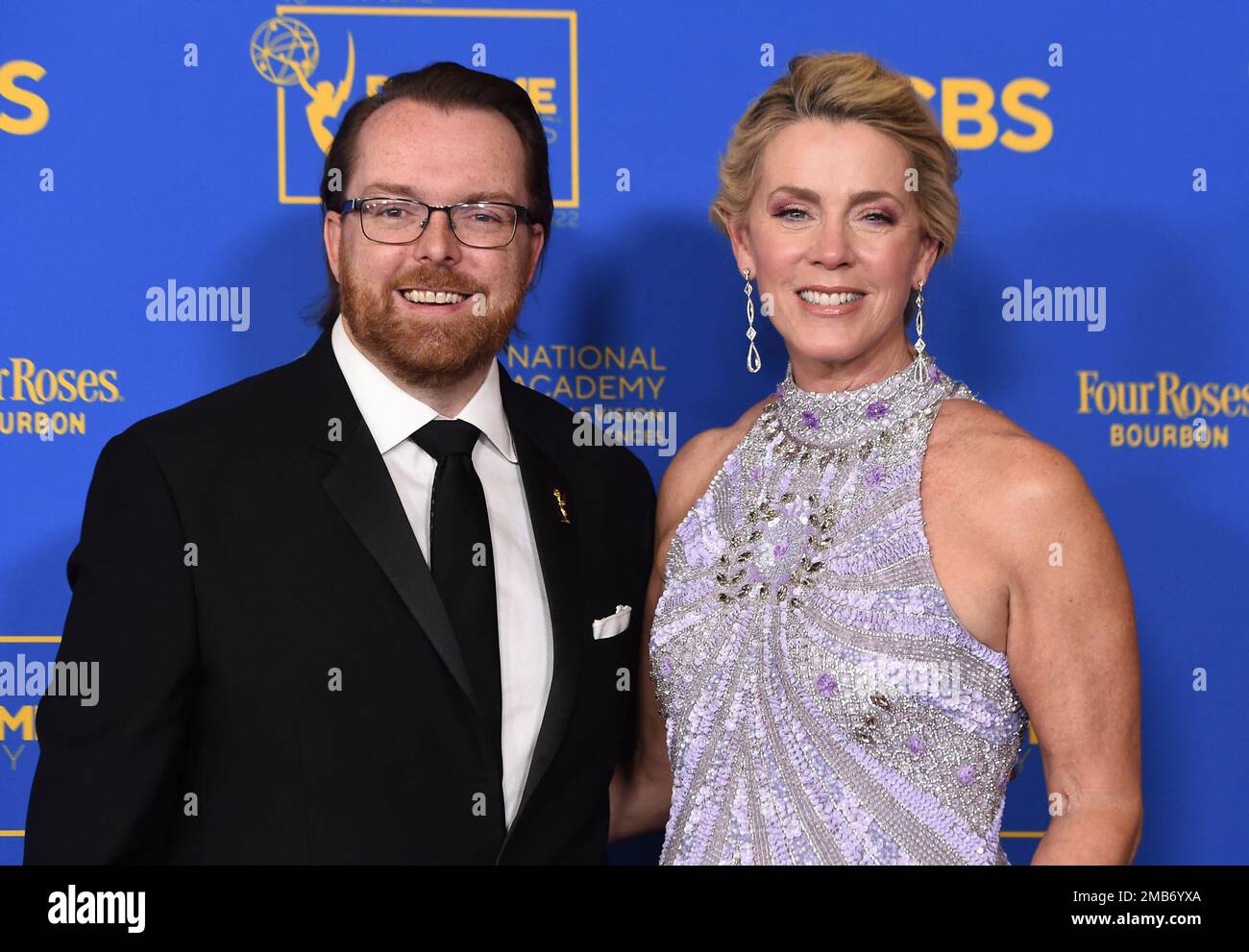 Adam Sharp, left, president and CEO of NATAS, and Deborah Norville ...