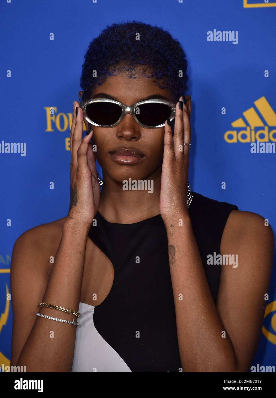 Diamond White arrives at the 49th annual Daytime Emmy Awards on Friday ...