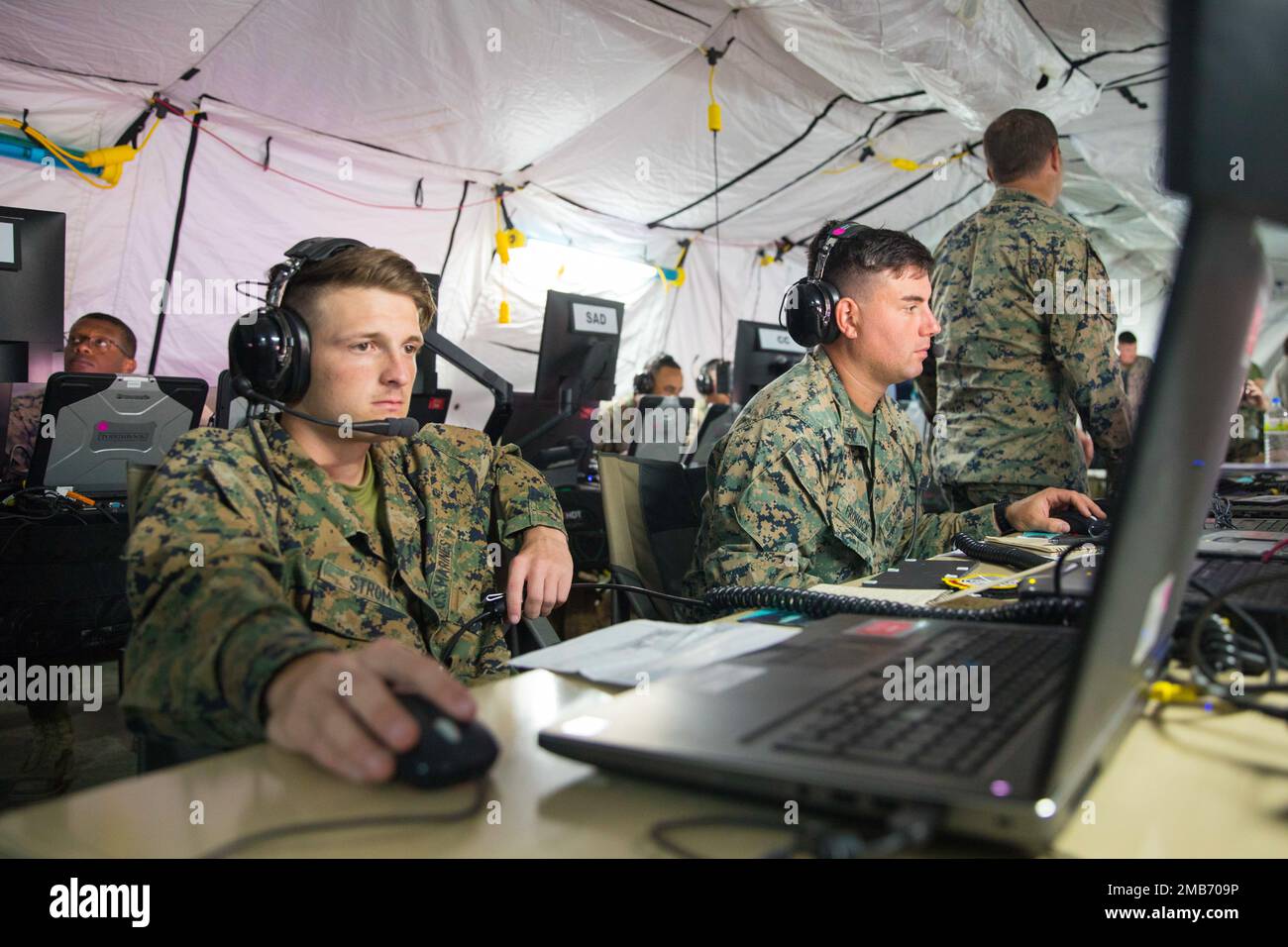 U.S. Marine Corps Lance Cpl. Zachary Strom, a tactical air defense ...