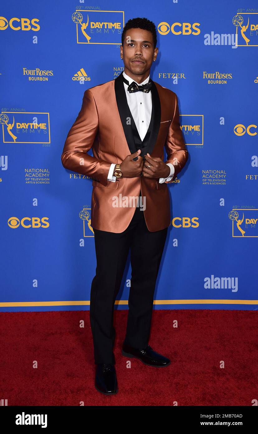 Tajh Bellow arrives at the 49th annual Daytime Emmy Awards on Friday ...