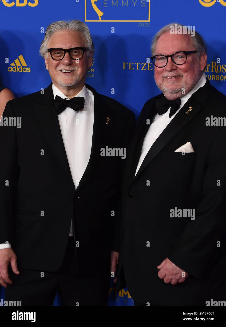 Frank Scherma, chairman and CEO of the Television Academy, left, and ...