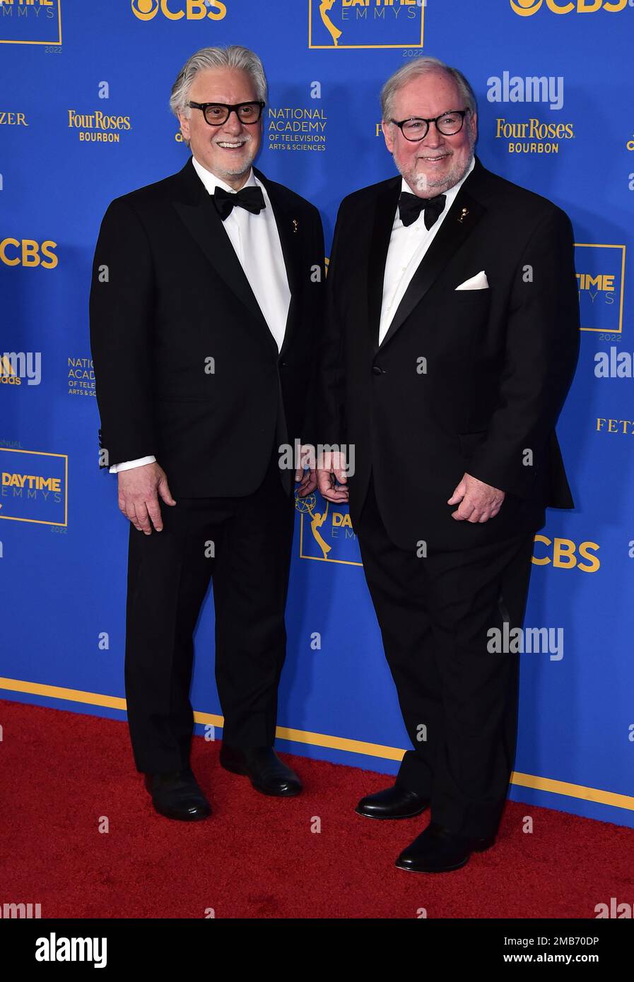 Frank Scherma, chairman and CEO of the Television Academy, left, and ...