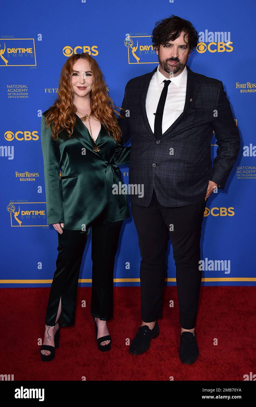 Camryn Grimes, left, and Brock Powell arrive at the 49th annual Daytime ...