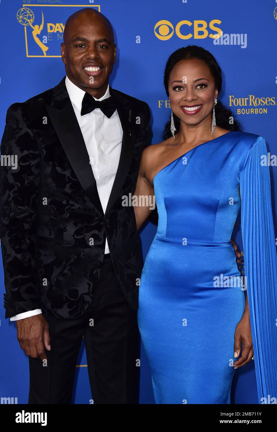 Kevin Frazier, left, and Nischelle Turner arrive at the 49th annual ...