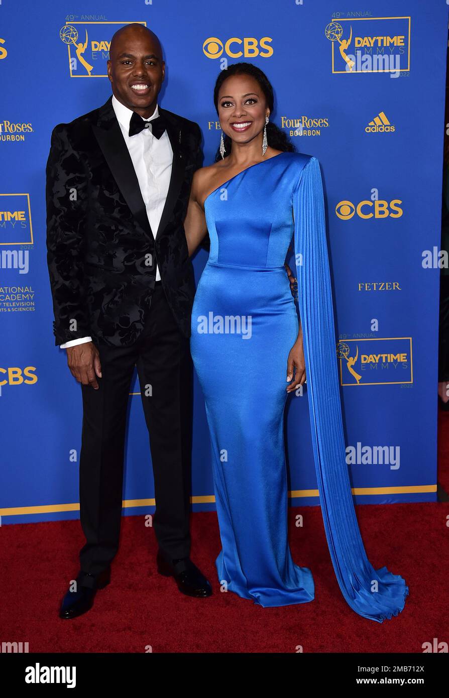 Kevin Frazier, left, and Nischelle Turner arrive at the 49th annual ...