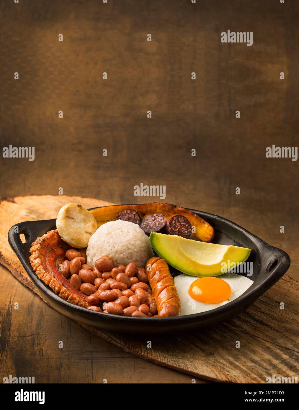 Bandeja paisa, main traditional Colombian dish Stock Photo - Alamy