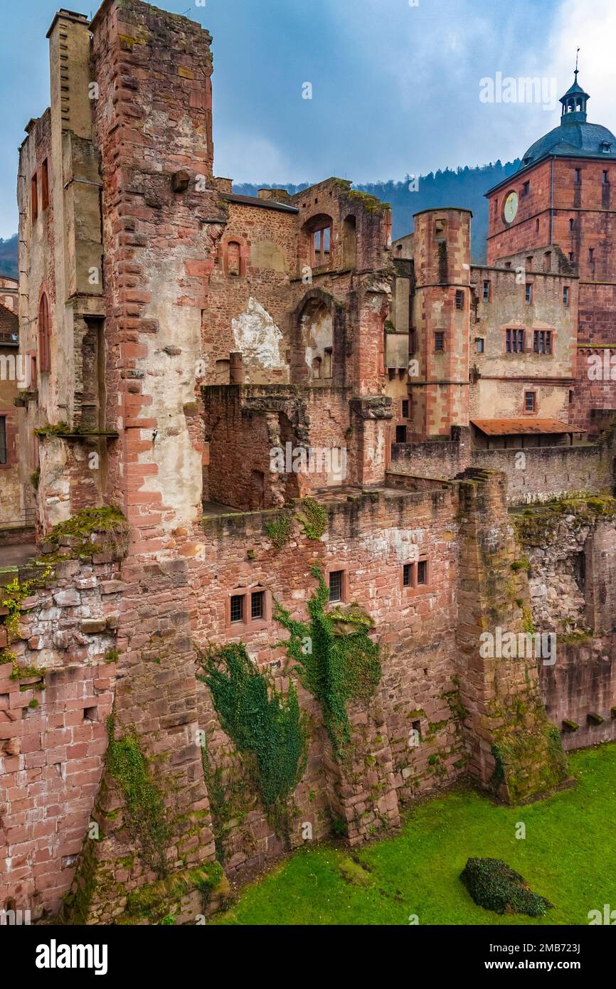 Great view of the ruins of the library, the Ruprecht Building and the ...