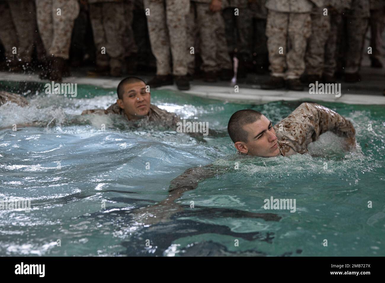 U.S. Marine Corps Recruits with Hotel Company, Second Recruit Training ...