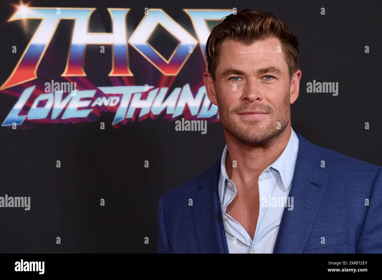 Chris Hemsworth arrives at the premiere of "Thor: Love and Thunder ...